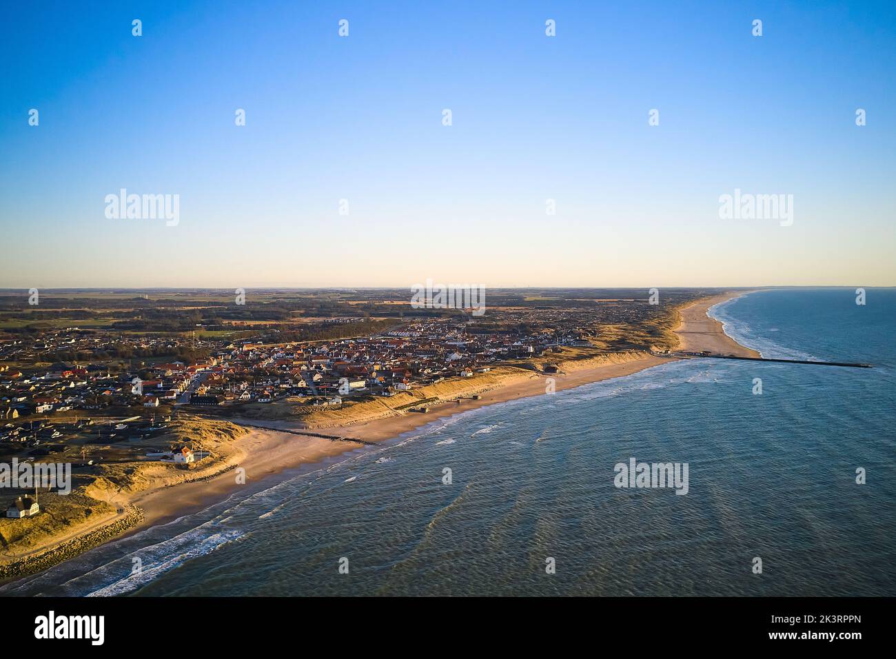 blue water in the ocean in denmark Stock Photo - Alamy