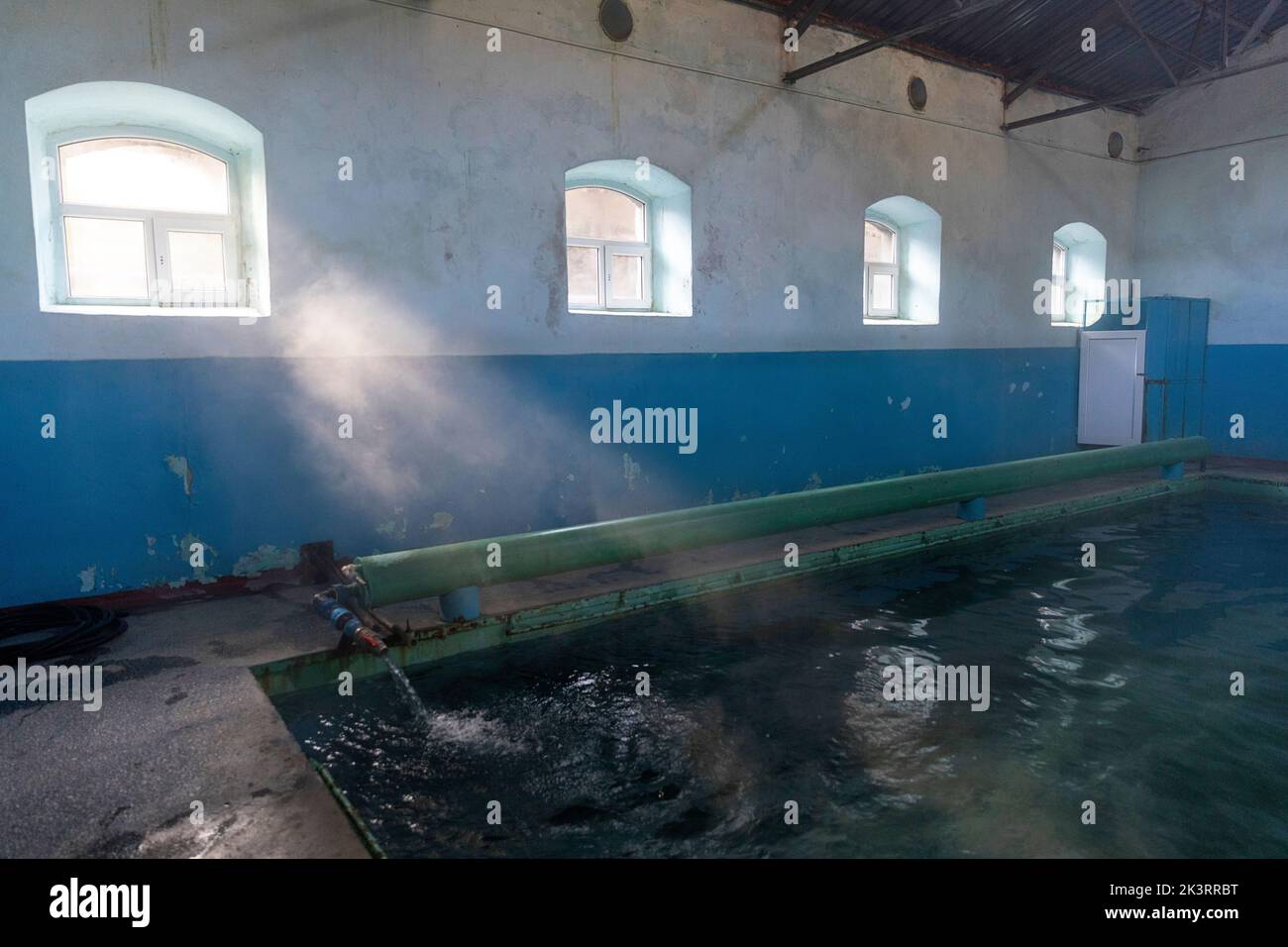 Traditional Sulfur pool at the Soviet-era Abastumani sulfur bath ...