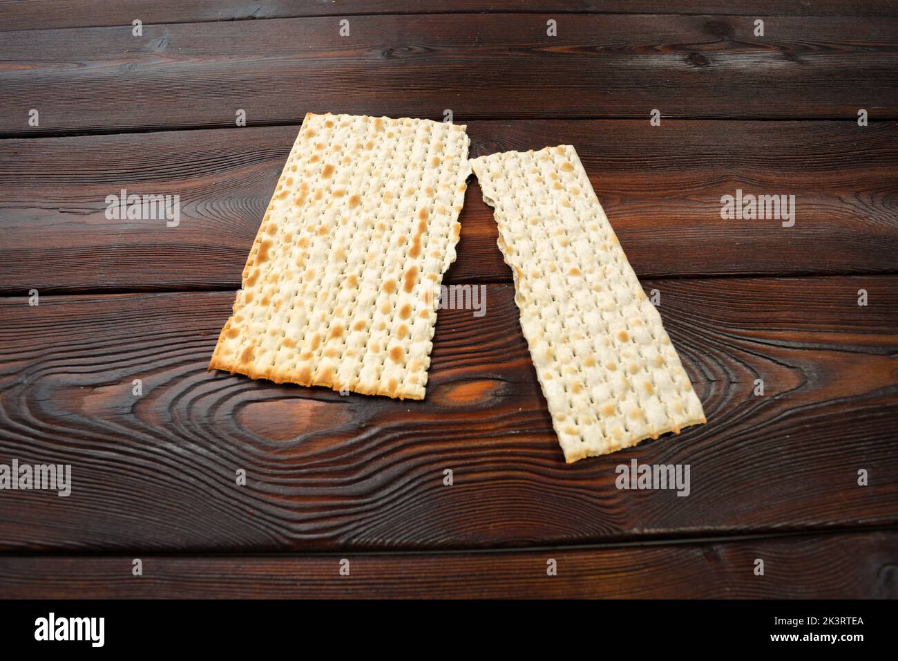 Jewish traditional Passover matzo bread Stock Photo - Alamy