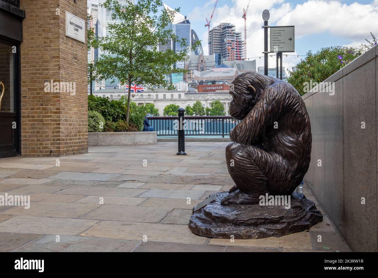 Chimpanzee statue by gillie and marc hi-res stock photography and ...