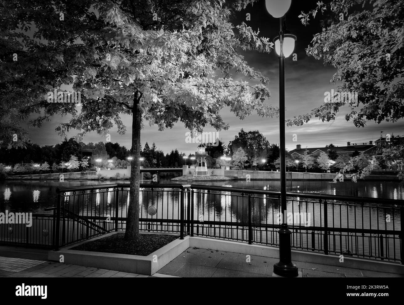 BW Night Walk Stock Photo - Alamy