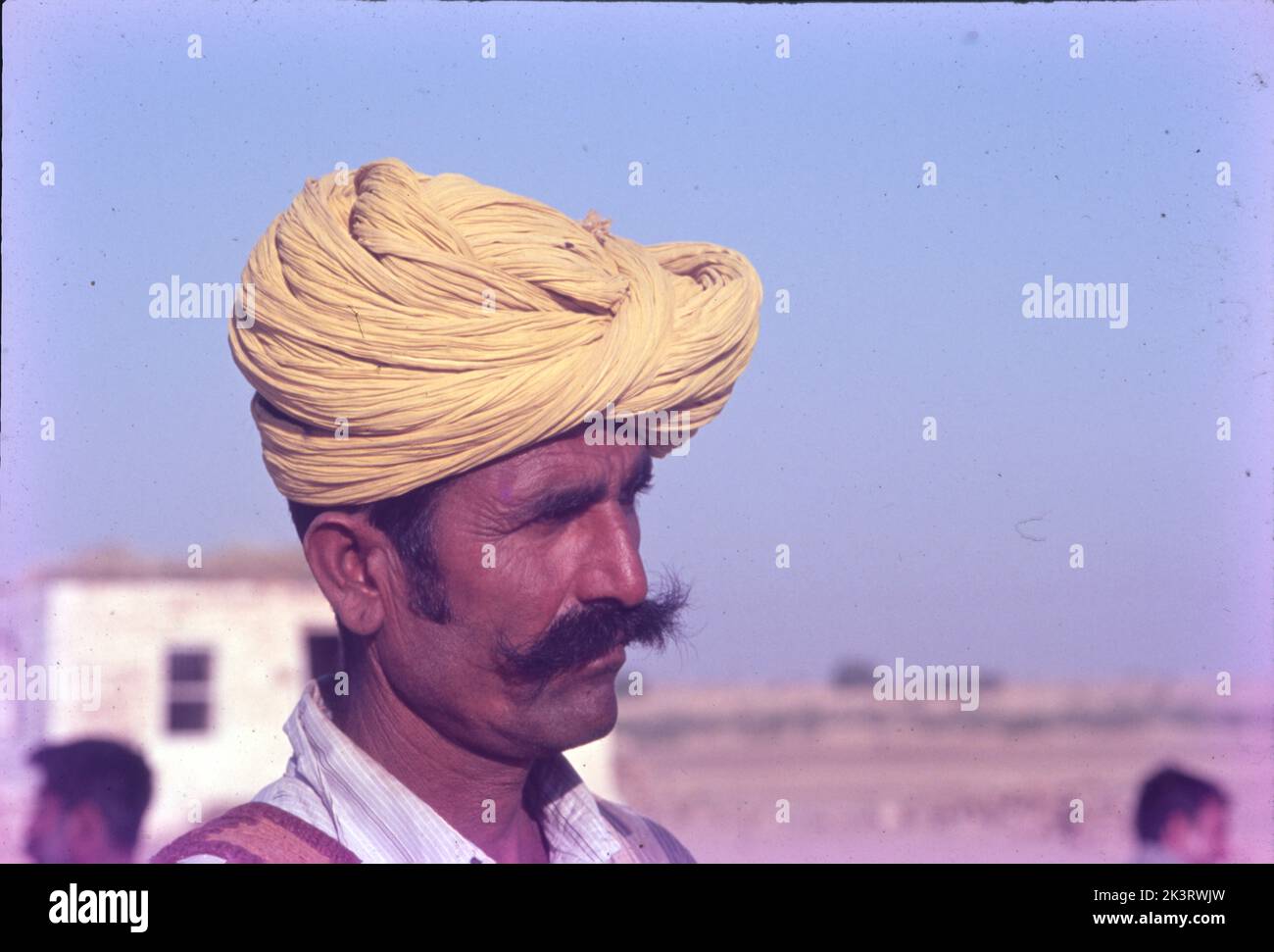Rajasthani Men with Turban & Mustache, India Stock Photo - Alamy
