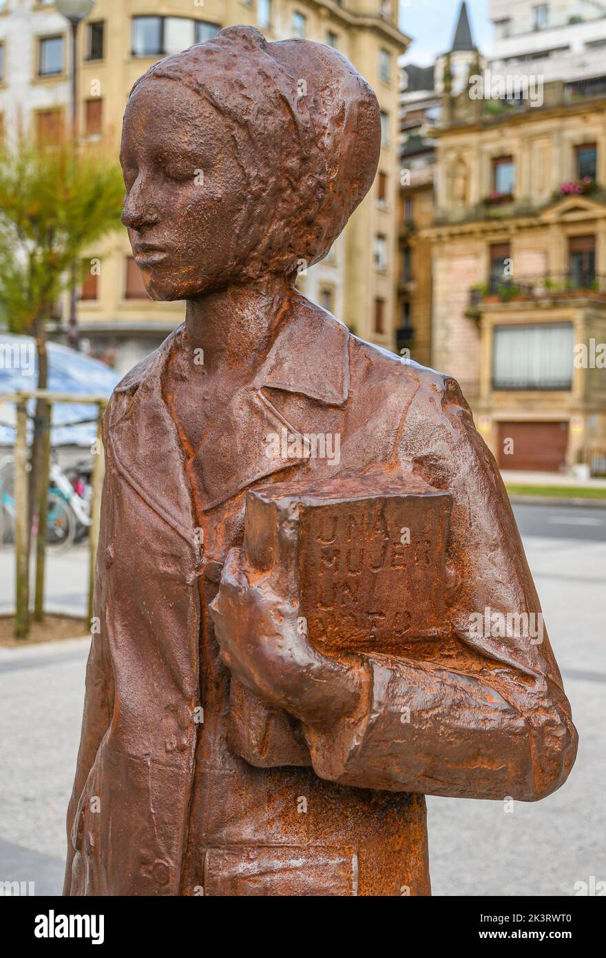 The monument to Clara Campoamor, defender of women's rights and a ...