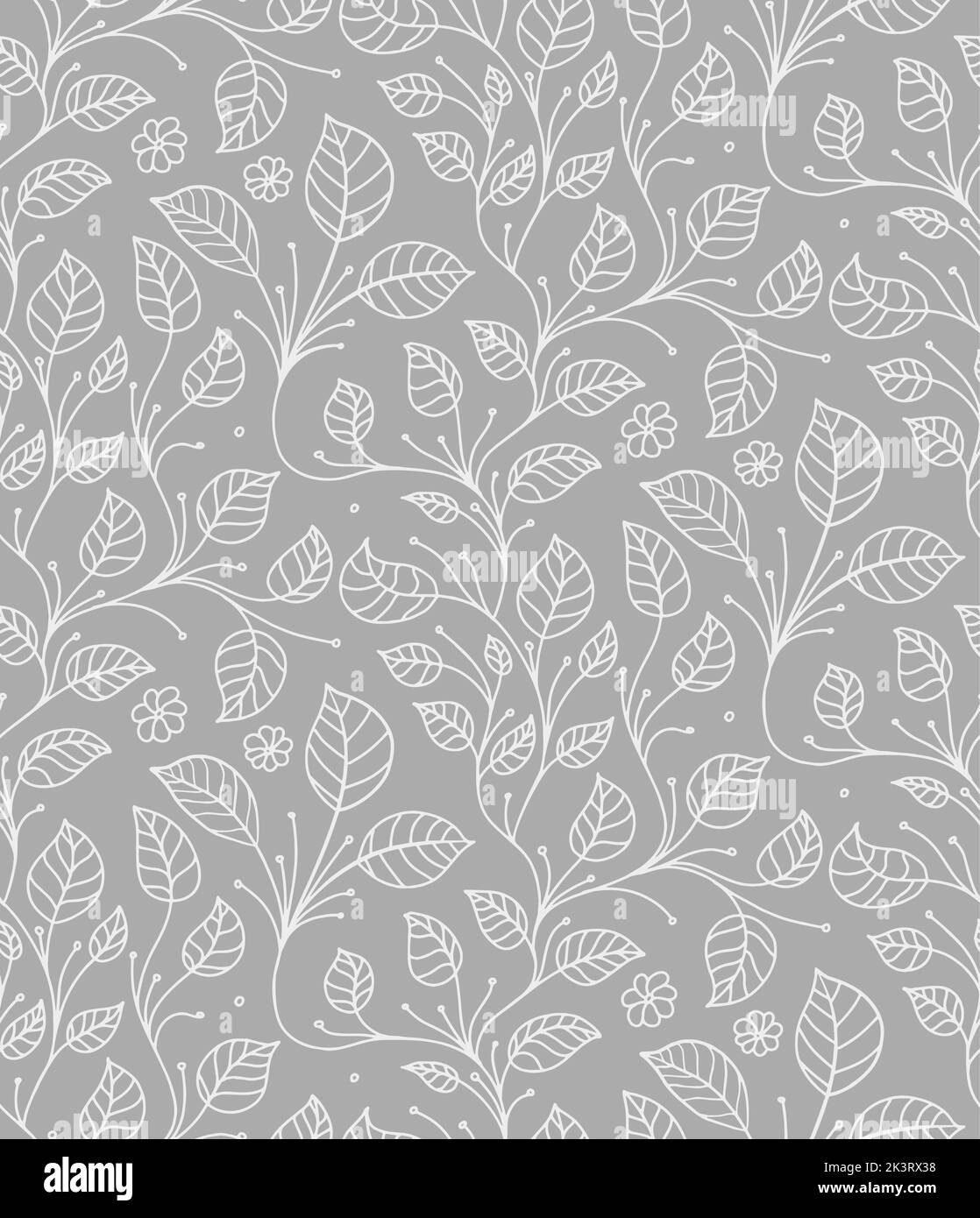 Leaf pattern vector background. Textile decor ornament. Seamless ...