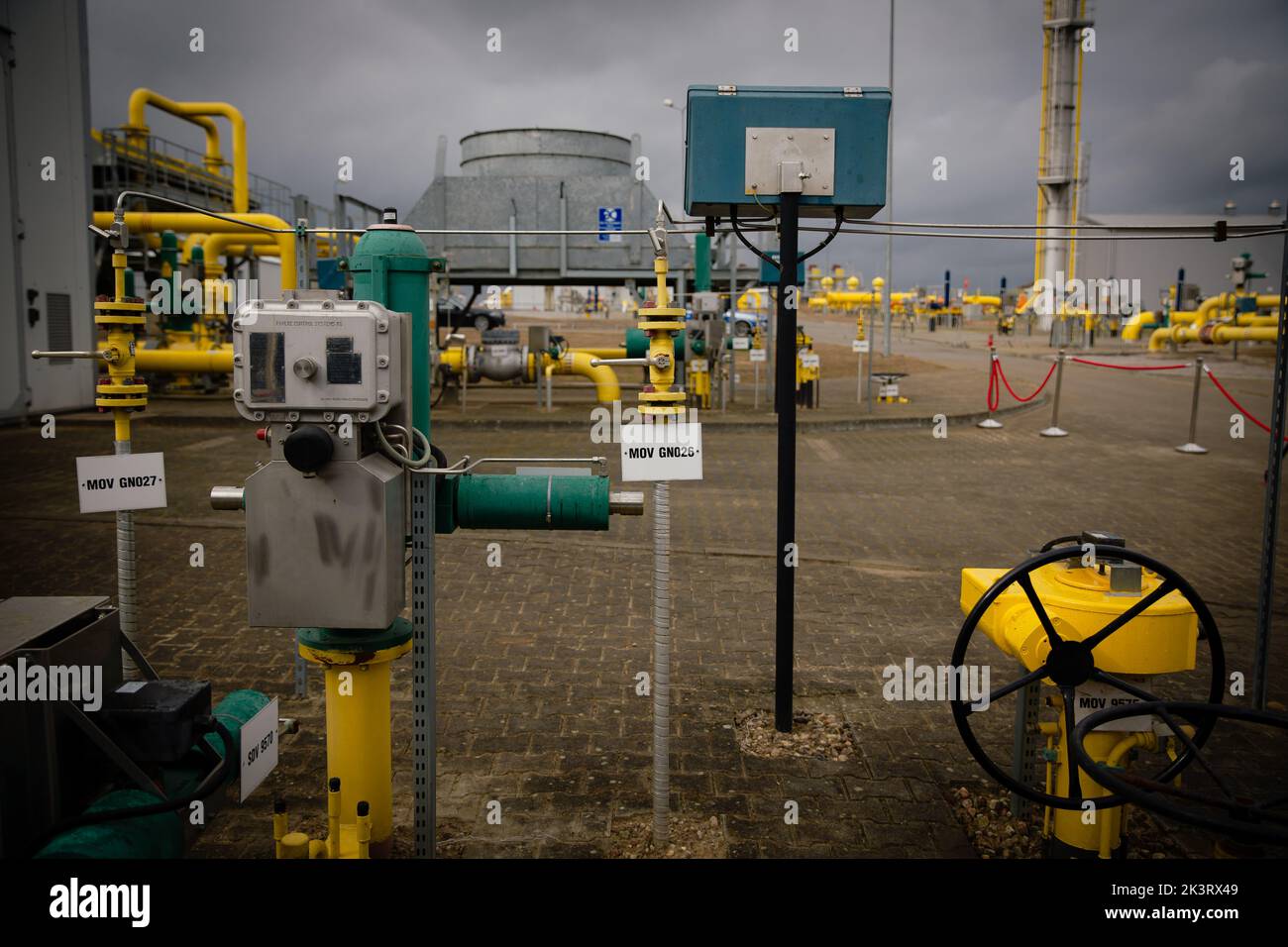 September 27th 2022. Goleniow, Poland. Compressor station of the new ...