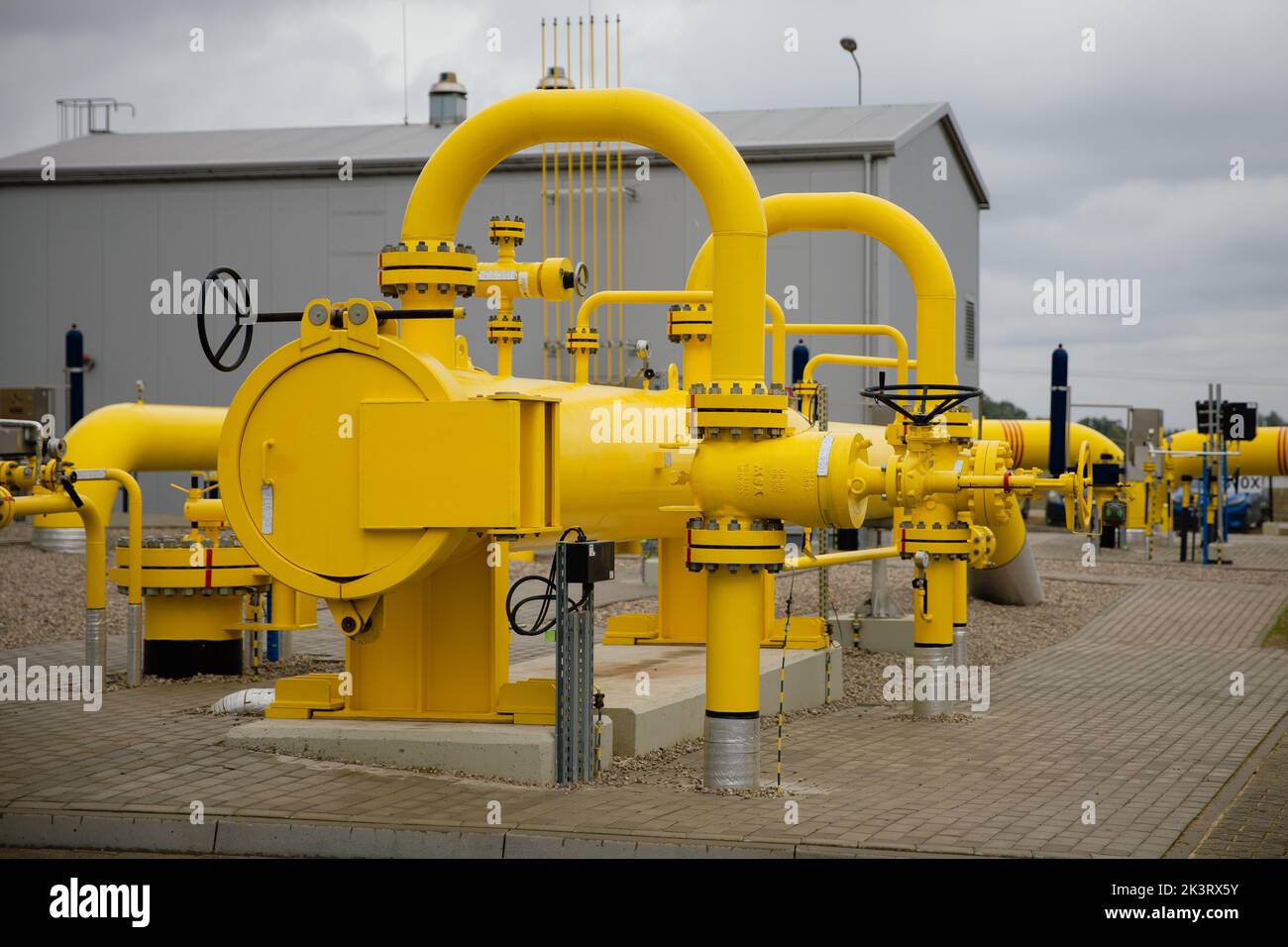 September 27th 2022. Goleniow, Poland. Compressor station of the new ...