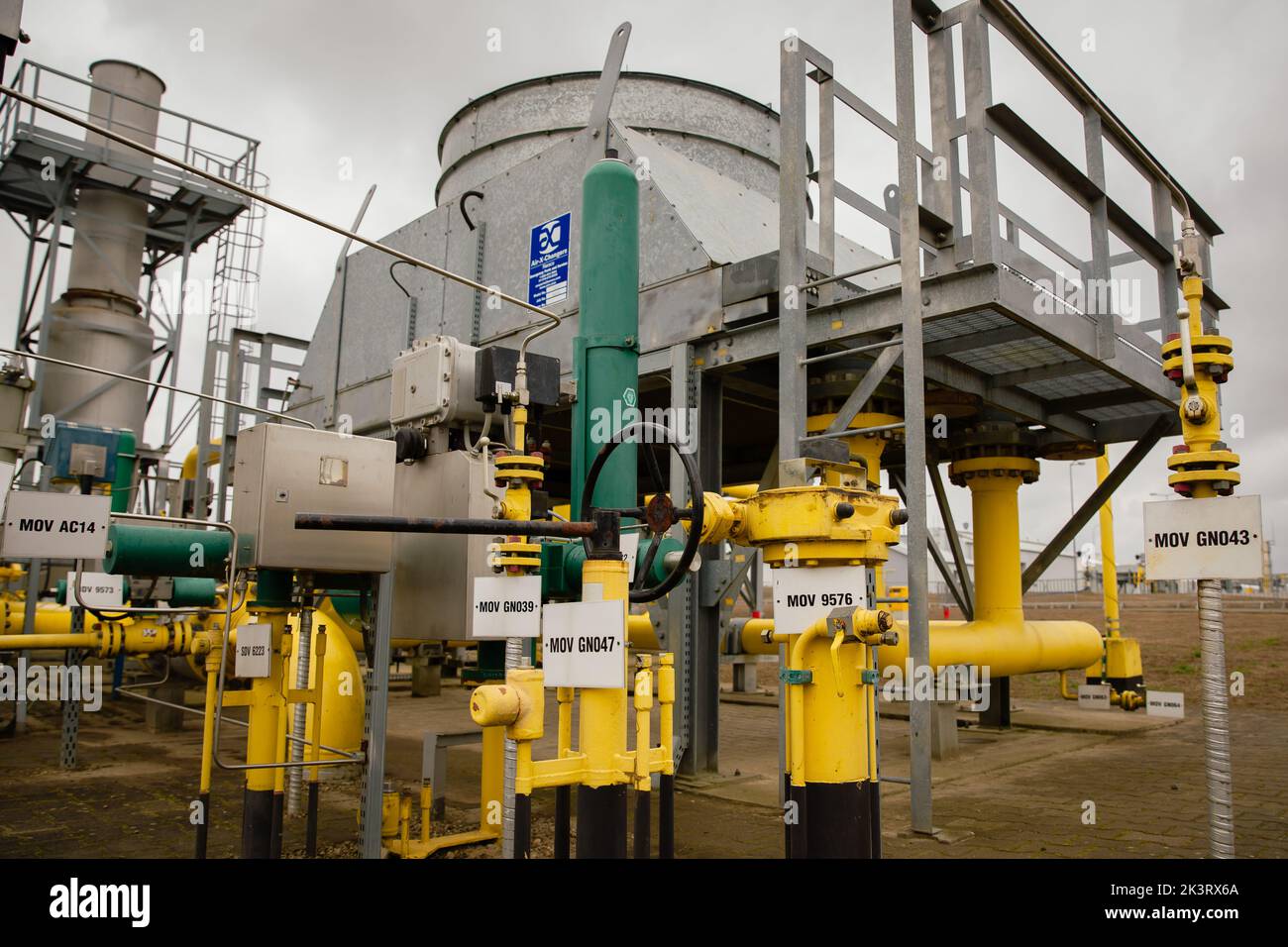 September 27th 2022. Goleniow, Poland. Compressor station of the new ...
