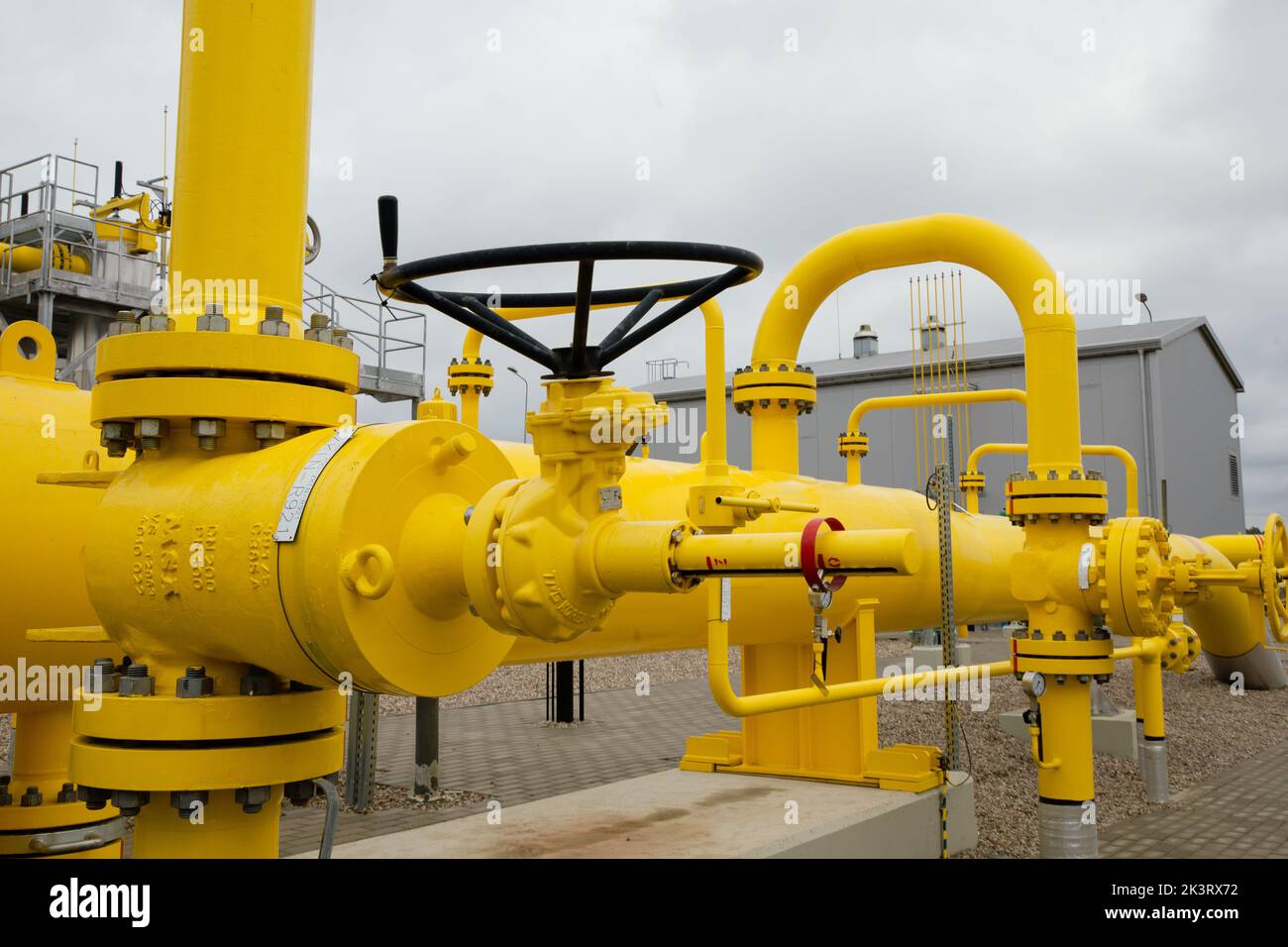 September 27th 2022. Goleniow, Poland. Compressor station of the new ...