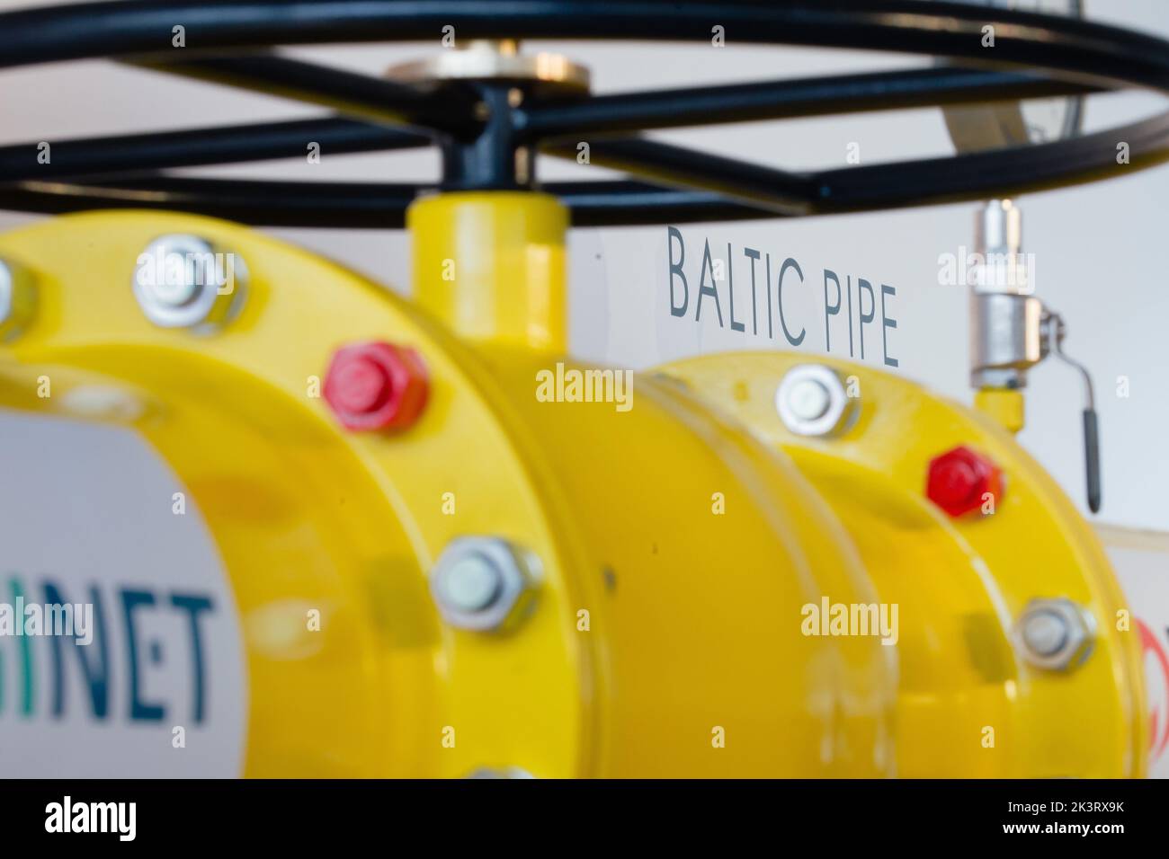 September 27th 2022. Goleniow, Poland. Compressor station of the new ...