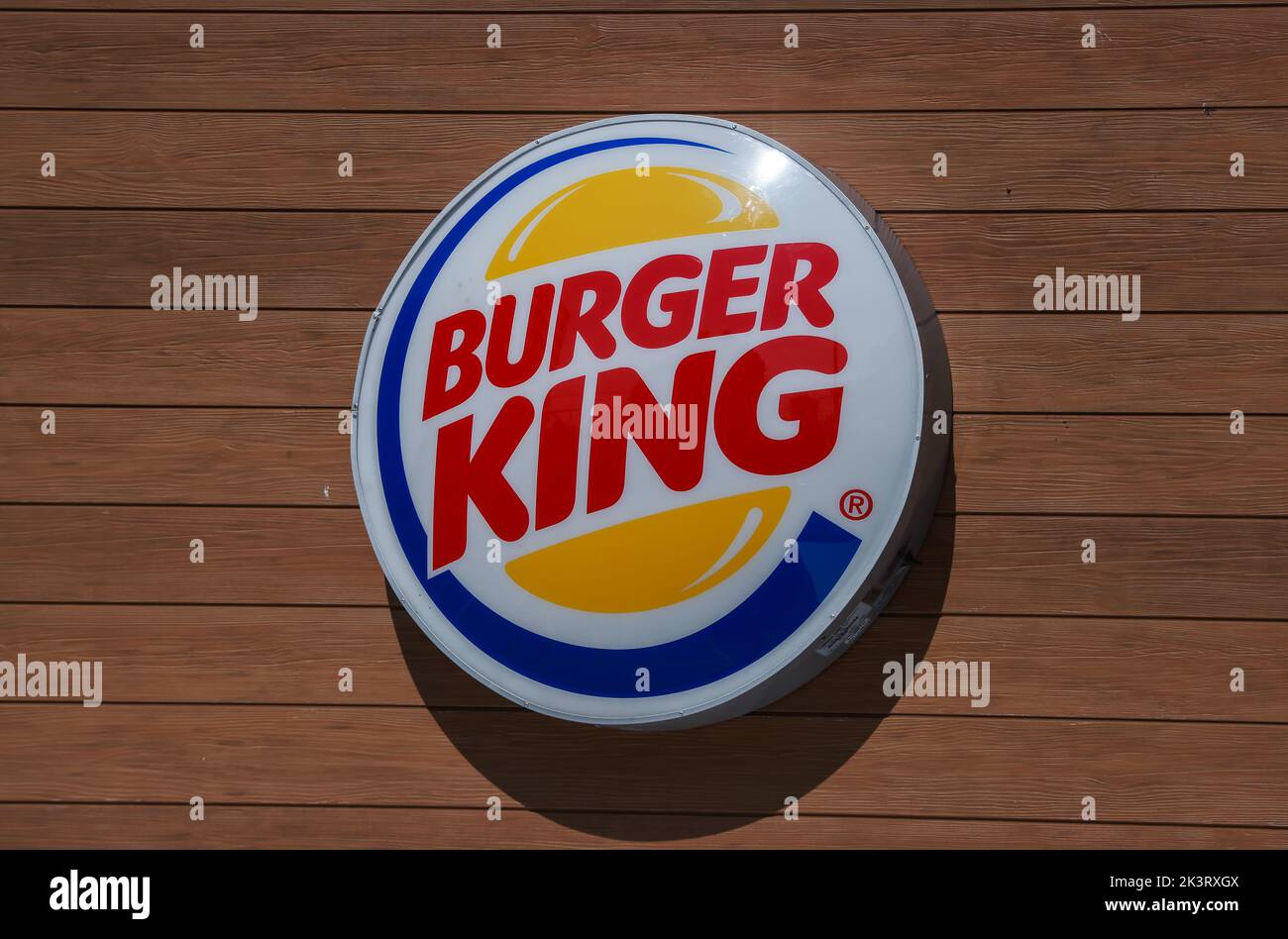 Burger King Restaurant Banner Signboard. Burger King is a global chain ...