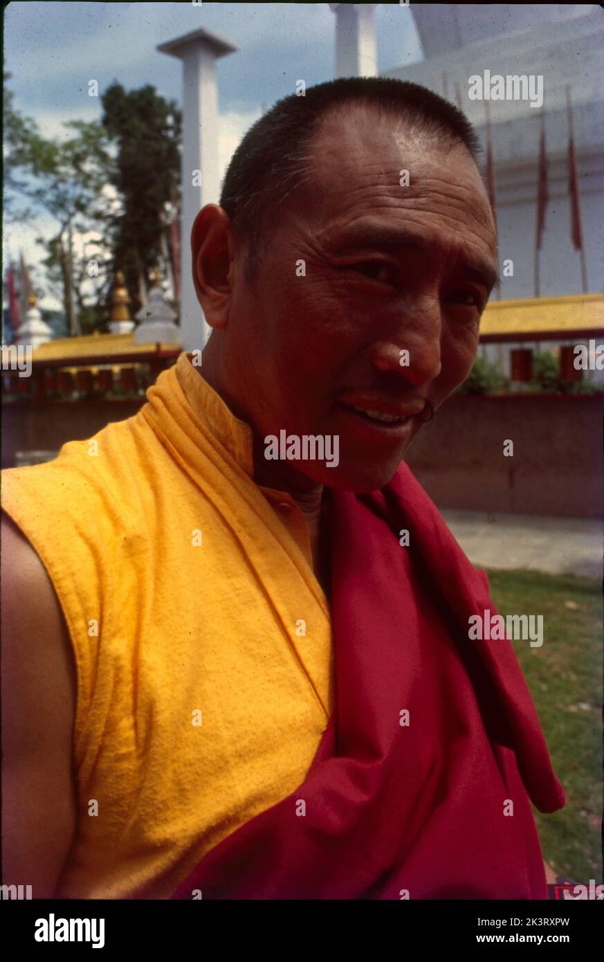 Buddhist Monk, Gangtok, Sikkim Stock Photo - Alamy