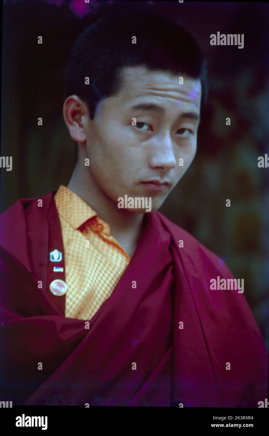 Buddhist Monk, Gangtok, Sikkim Stock Photo - Alamy