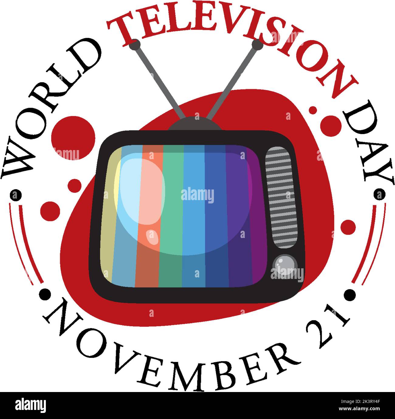 World Television Day Logo Design illustration Stock Vector Image & Art ...