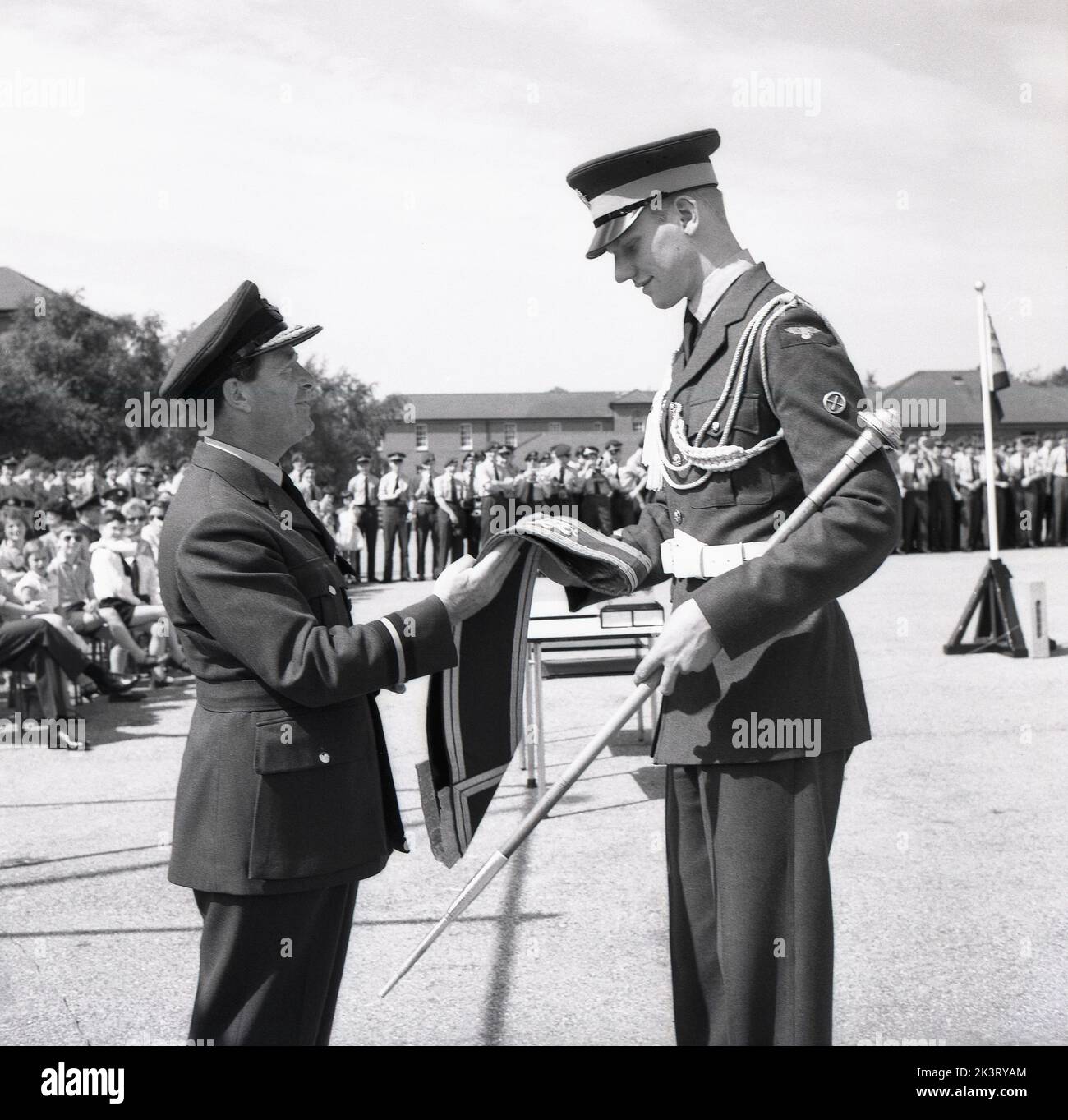 1964, historical, a presentation ceremony at RAF Halton, Bucks, England ...
