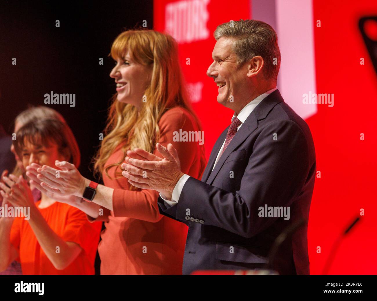 Liverpool, UK. 28th Sep, 2022. Keir Starmer and Angela Rayner. Labour ...