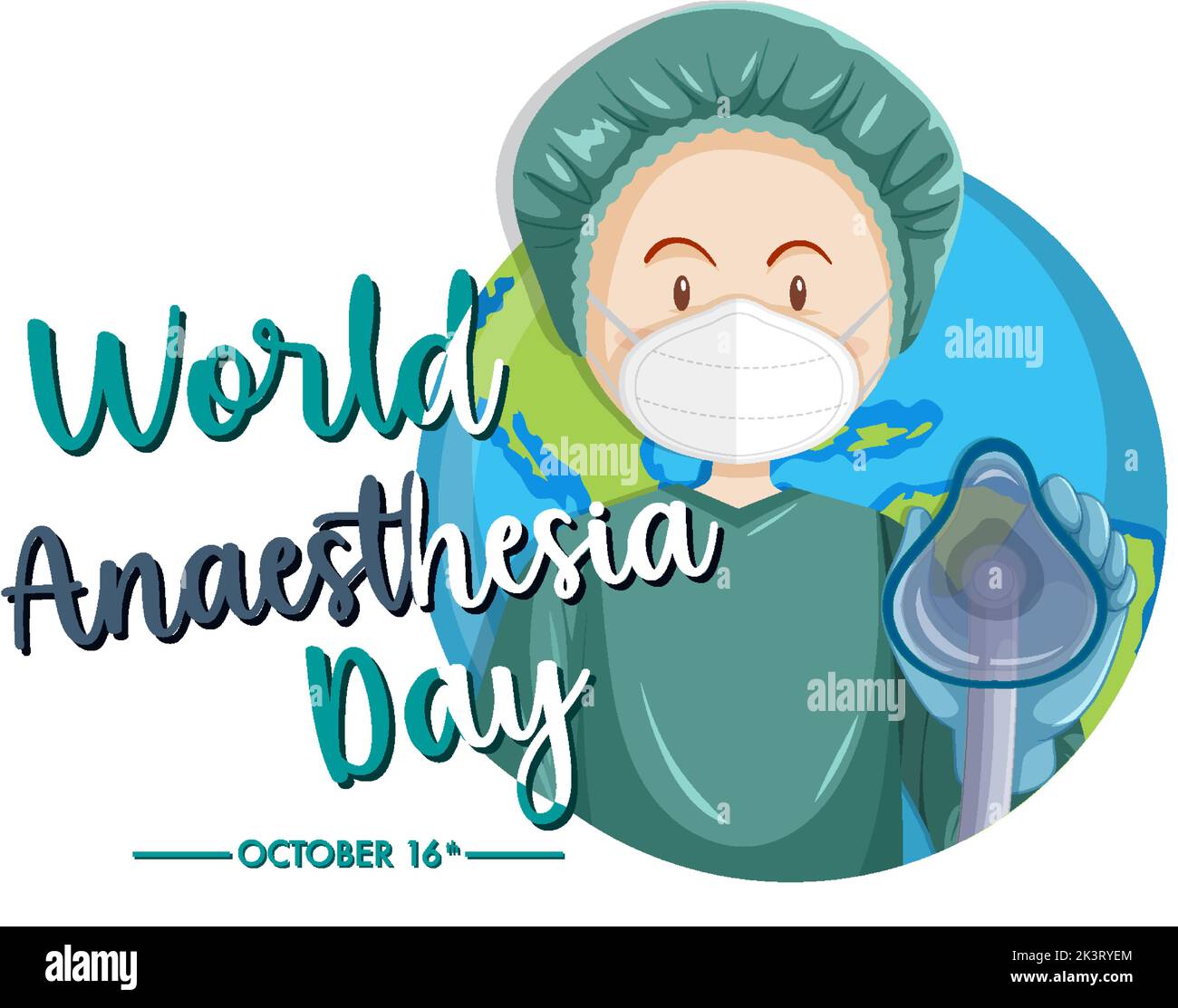 World Anaesthesia Day Banner Design illustration Stock Vector Image ...