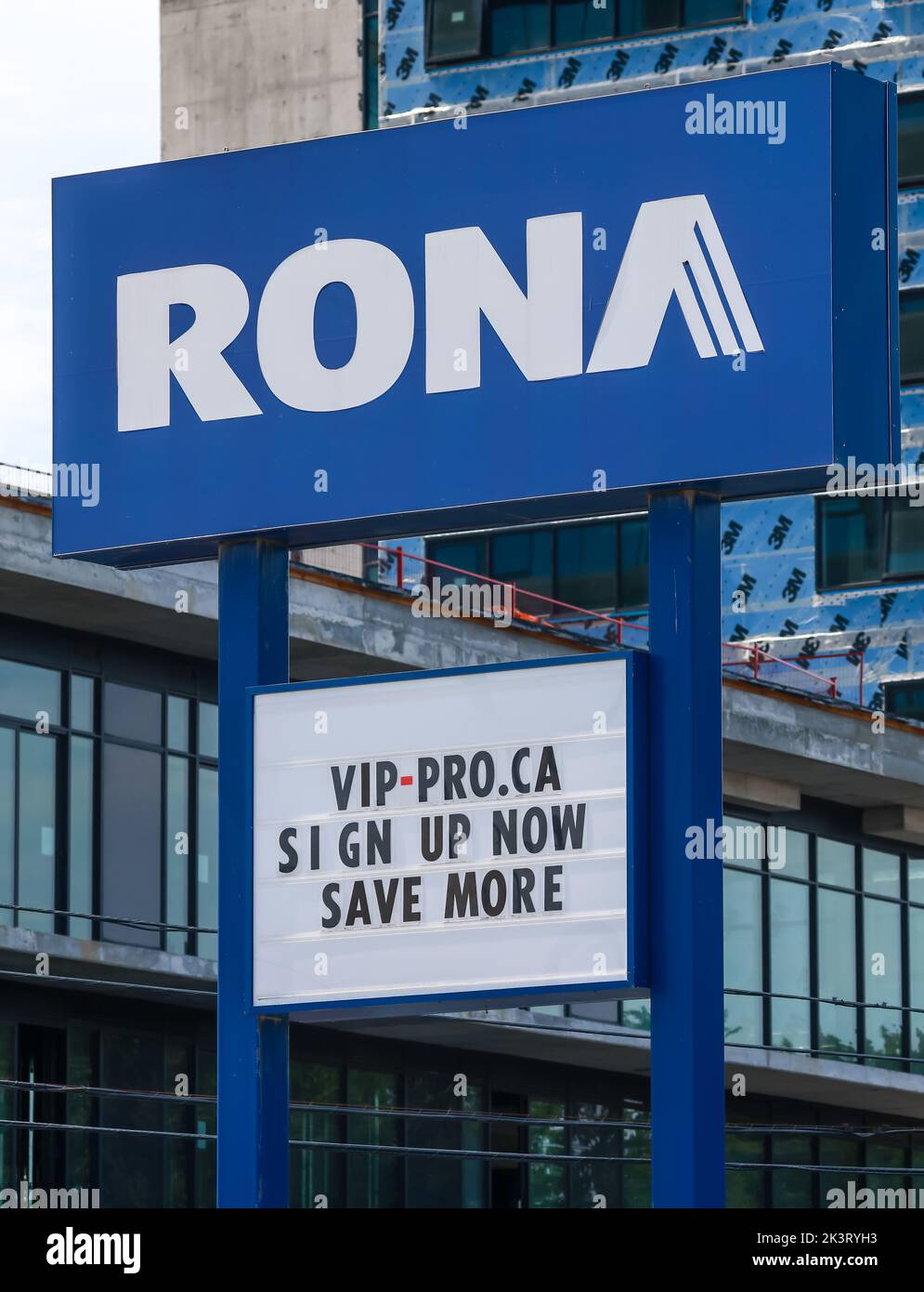 Store front of RONA. RONA is an American owned Canadian retailer of big ...