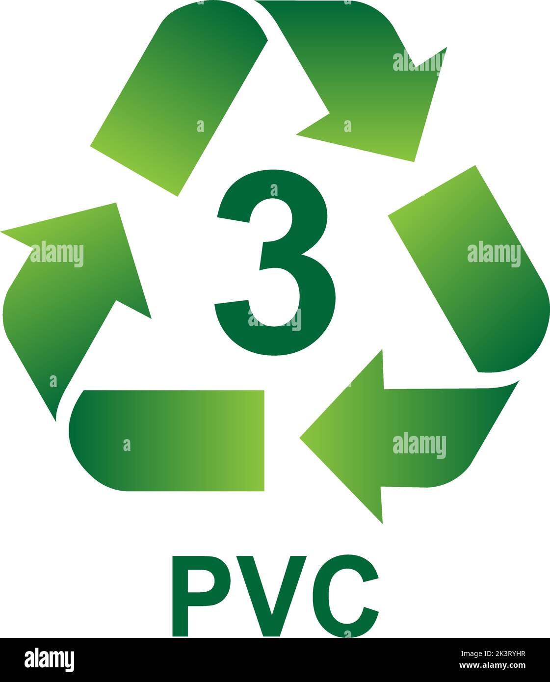 Recycling Symbols For Plastic. Vector icon illustration (PVC Stock Vector Image & Art - Alamy