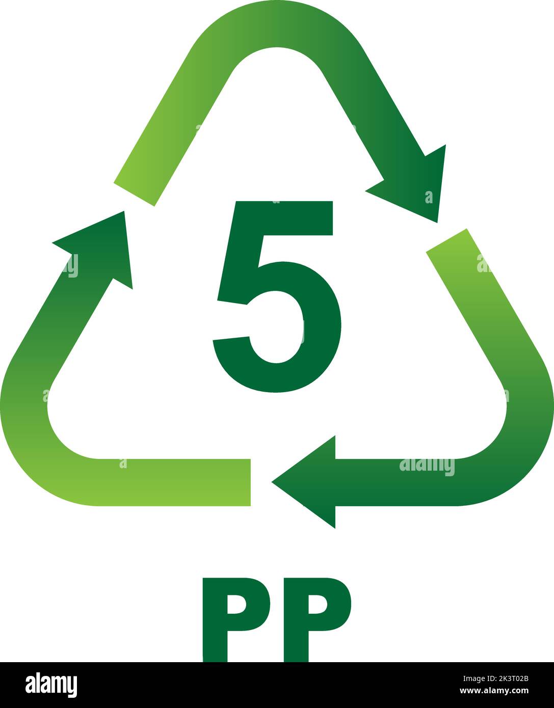 Recycling Symbols For Plastic. Vector icon illustration (PP Stock ...