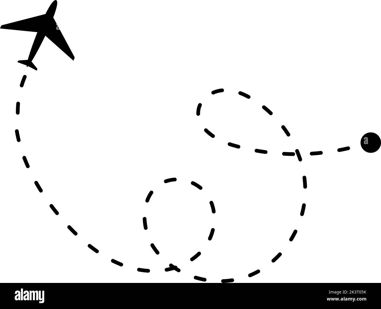 Plane trajectory line. Flight path. Airplane way Stock Vector Image ... Plane trajectory line. Flight path. Airplane way Stock Vector Image ...