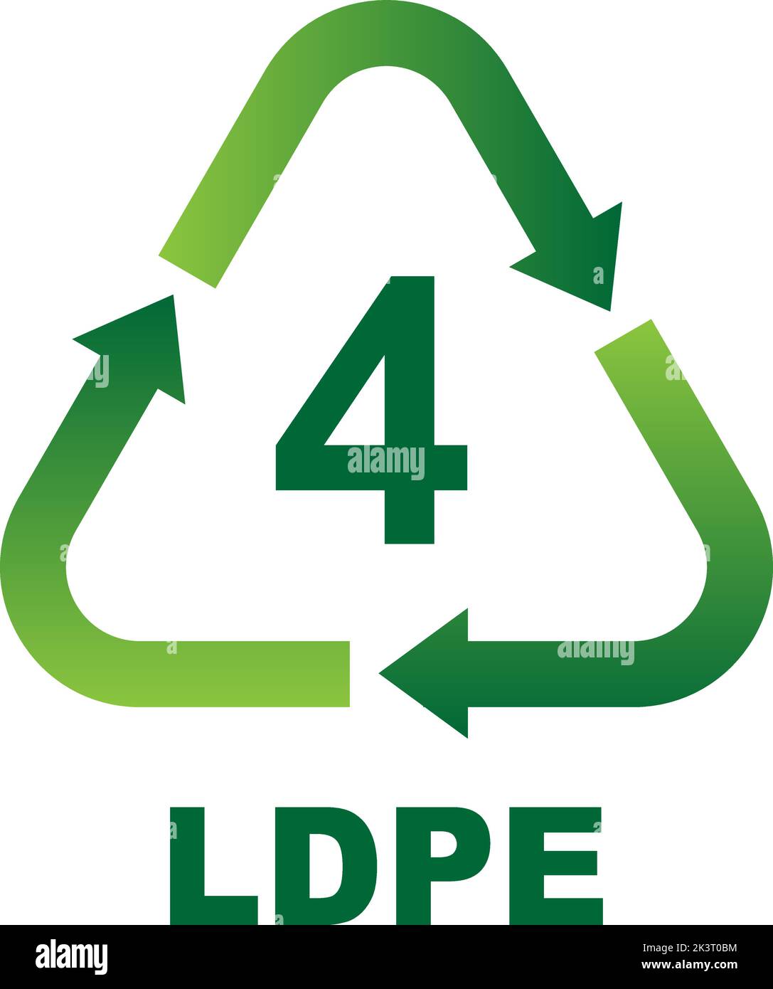 Recycling Symbols For Plastic. Vector icon illustration (LDPE Stock Vector Image & Art - Alamy
