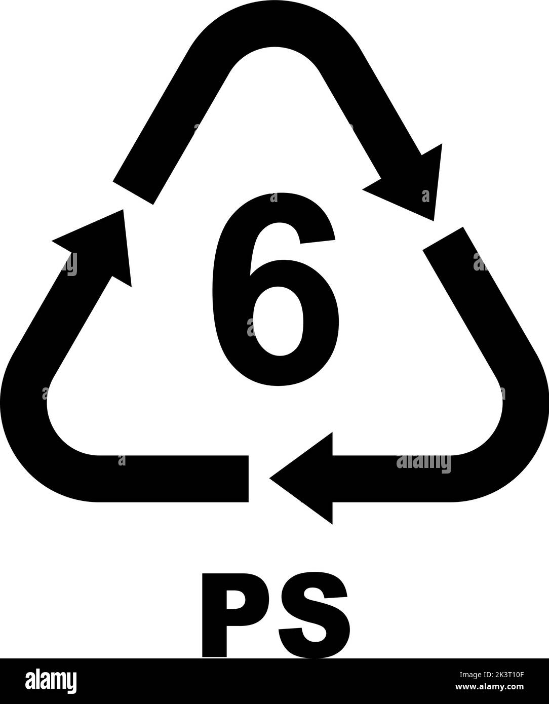 Recycling Symbols For Plastic. Vector icon illustration (PS Stock ...