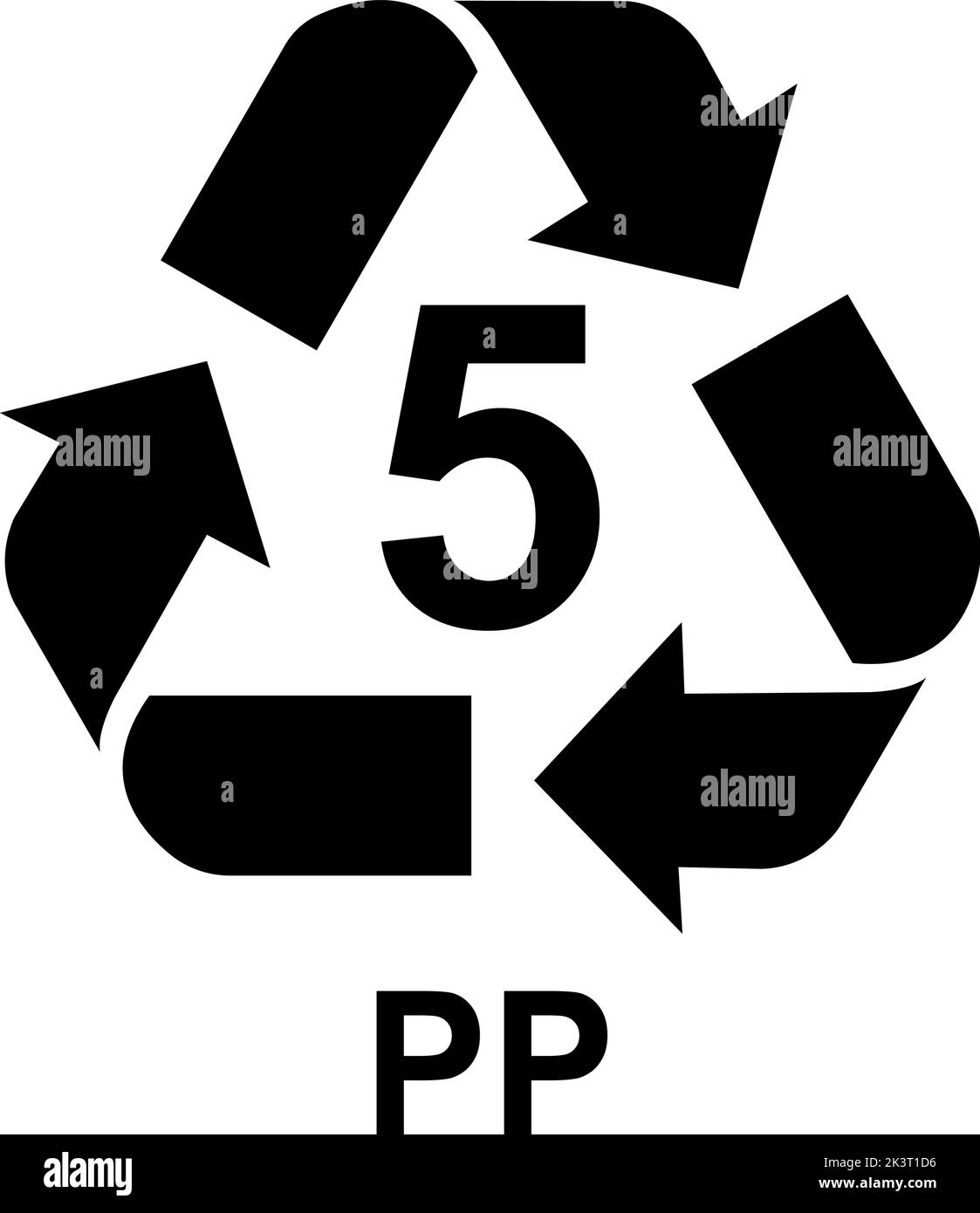 Recycling Symbols For Plastic. Vector icon illustration (PP Stock ...