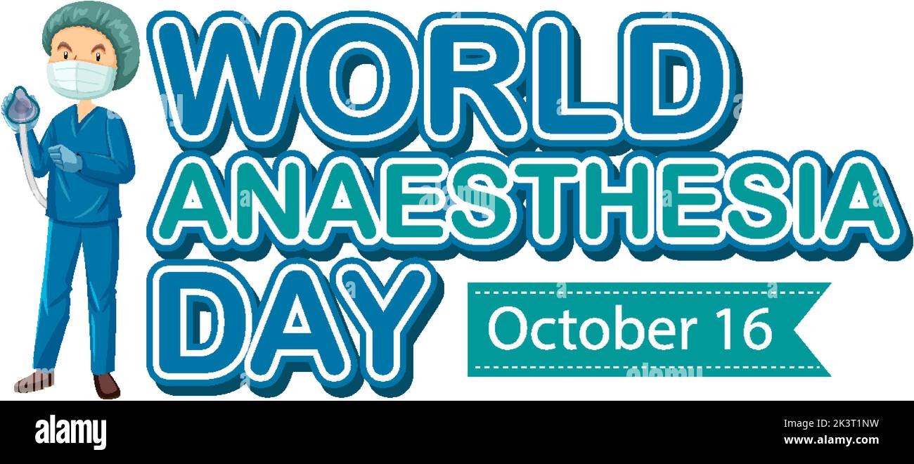World Anaesthesia Day Logo Concept illustration Stock Vector Image ...