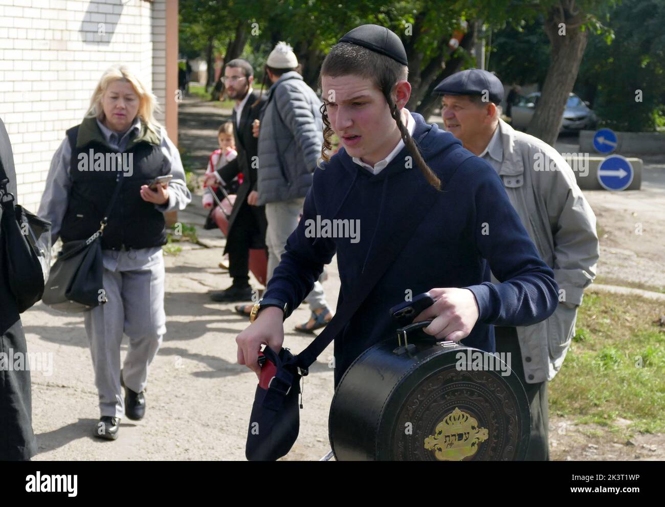 UMAN, UKRAINE - SEPTEMBER 25, 2022 - Hasidic pilgrims arrive for the ...