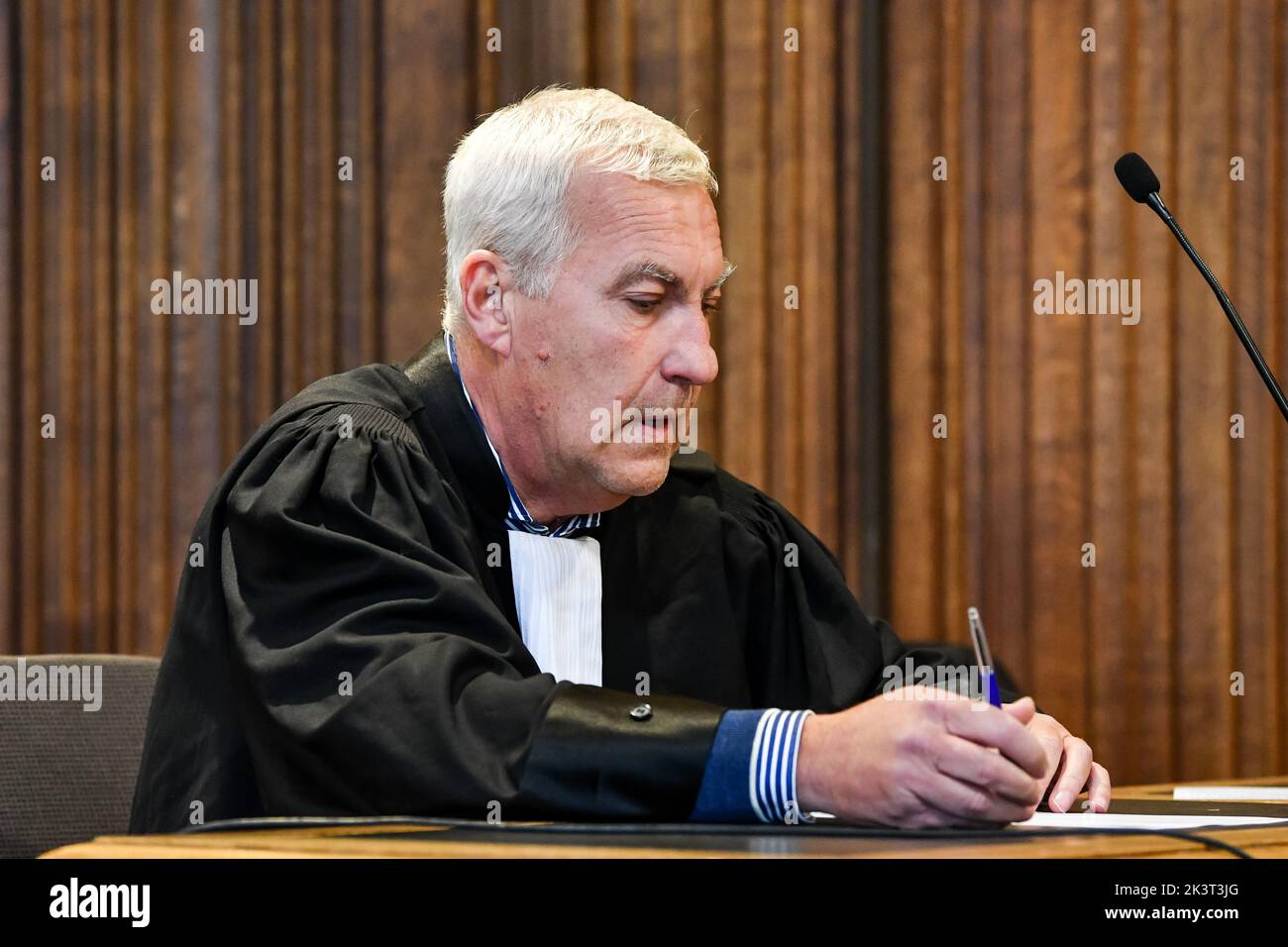 Lawyer Paul Thomas pictured during the jury constitution session at the ...