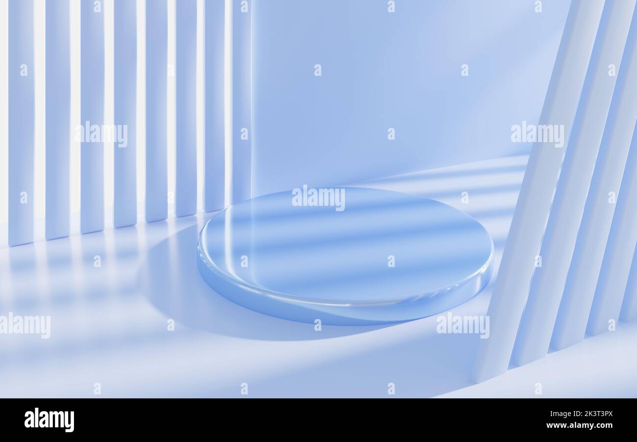 Empty stage with interior architecture, 3d rendering. Computer digital ...