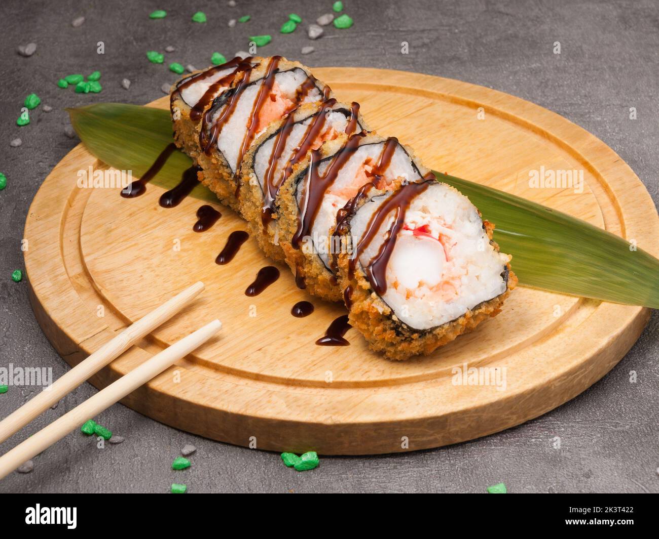 Fried banana prawn roll hi-res stock photography and images - Alamy