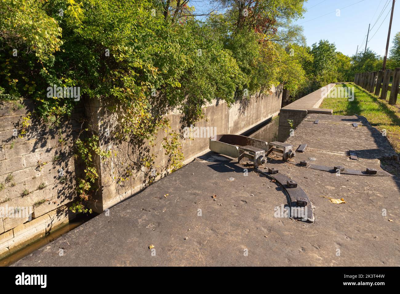 Ruins of Lock Number 11 on the historic I and M Canal in Ottawa ...