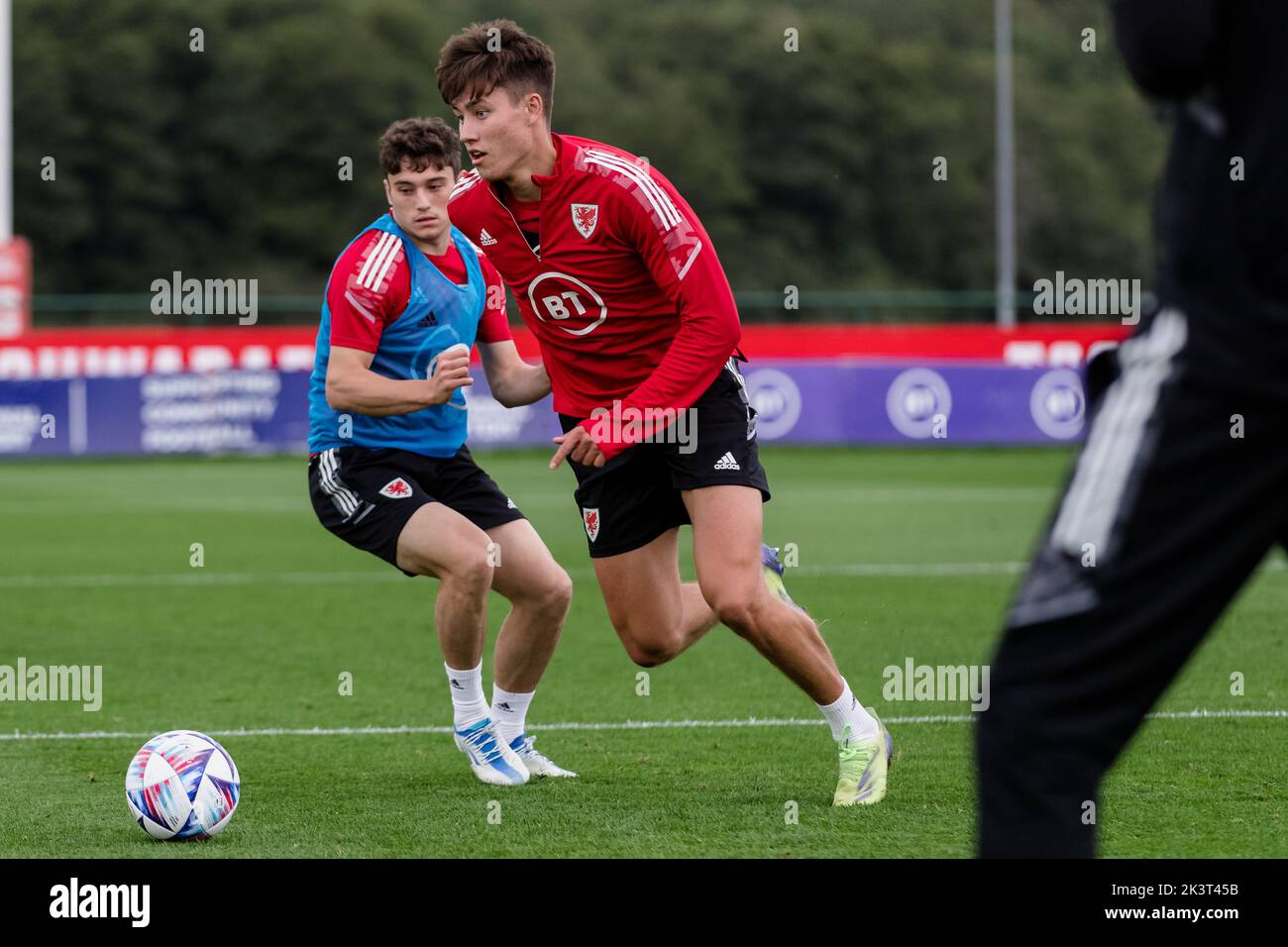 PONTYCLUN, WALES - 19 SEPTEMBER 2022: Wales' Rubin Colwill and Wales ...