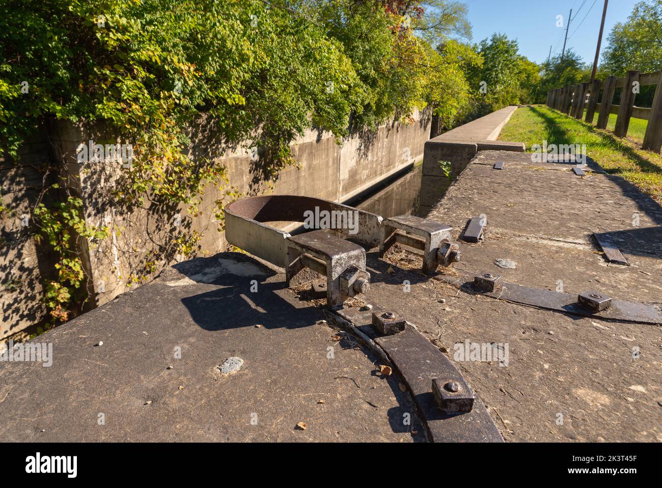 Ruins of Lock Number 11 on the historic I and M Canal in Ottawa ...
