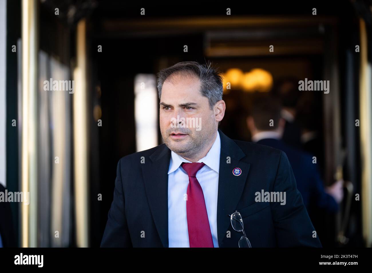UNITED STATES - SEPTEMBER 20: Rep. Mike Garcia, R-Calif., leaves the ...
