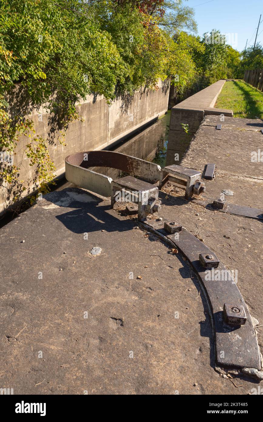 Ruins of Lock Number 11 on the historic I and M Canal in Ottawa ...