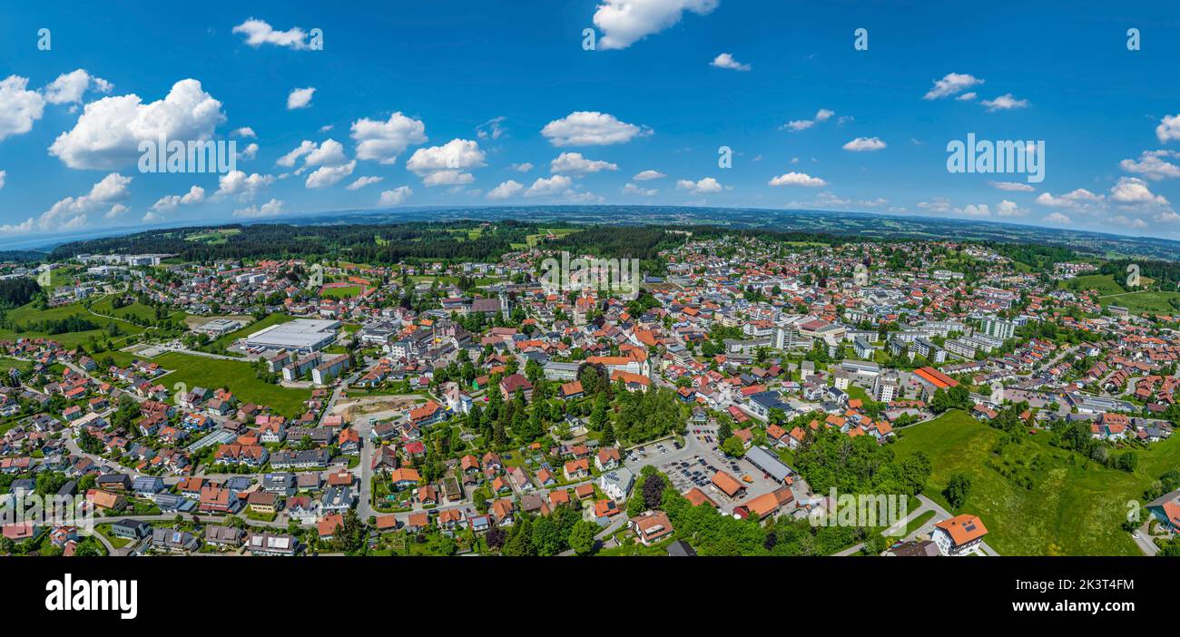 The small town of Lindenberg in the Allgaeu from above Stock Photo - Alamy