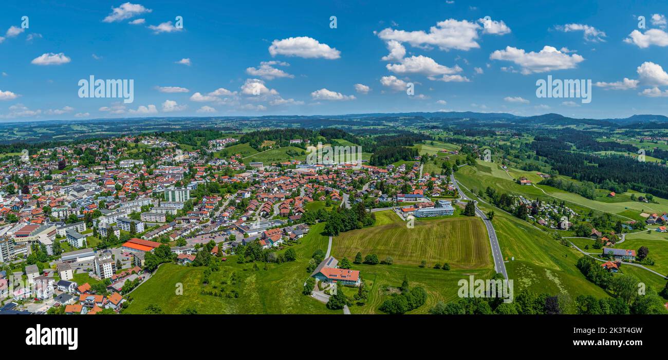 The small town of Lindenberg in the Allgaeu from above Stock Photo - Alamy