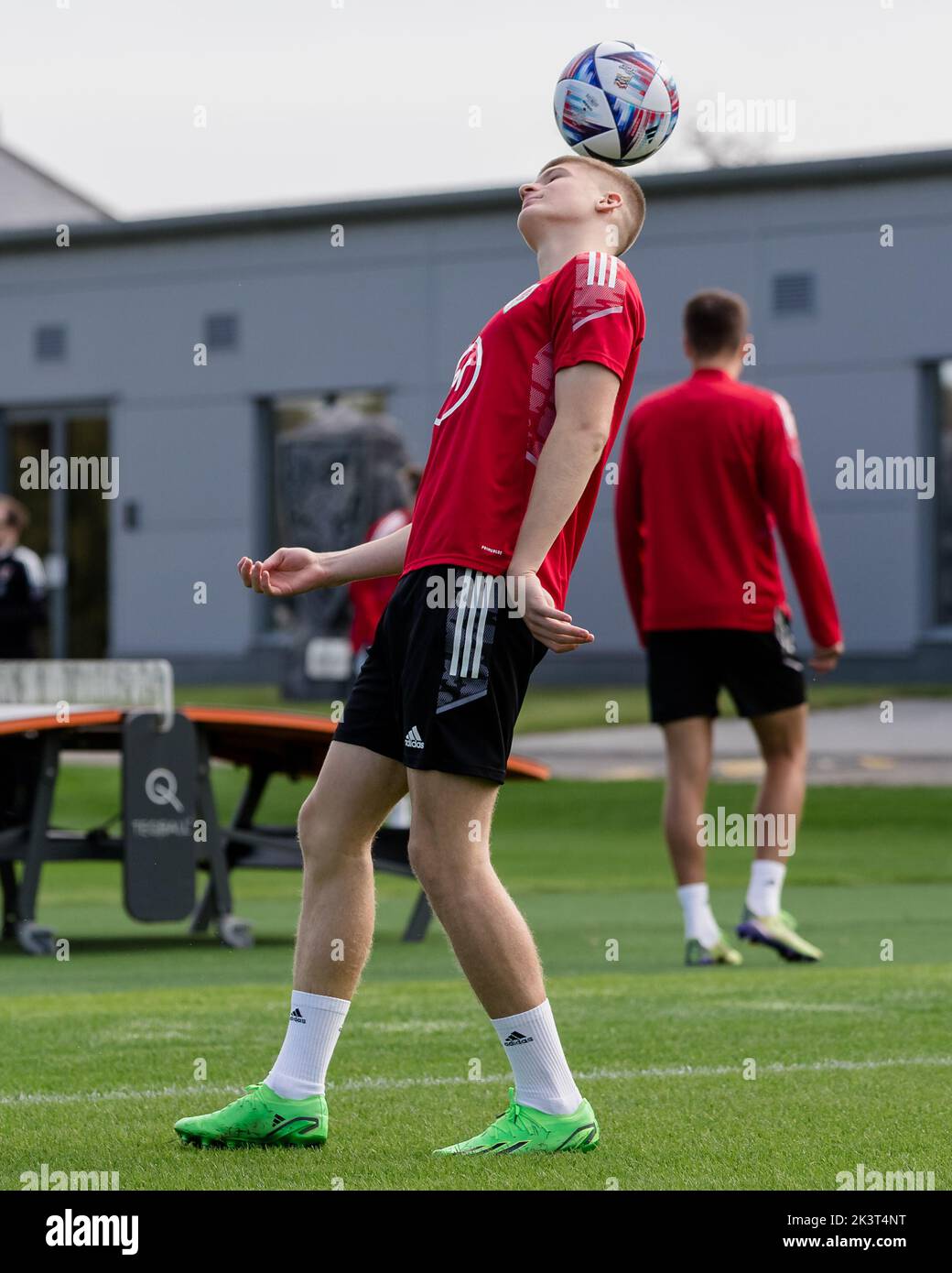 PONTYCLUN, WALES - 20 SEPTEMBER 2022: Wales’ Jordan James during a ...