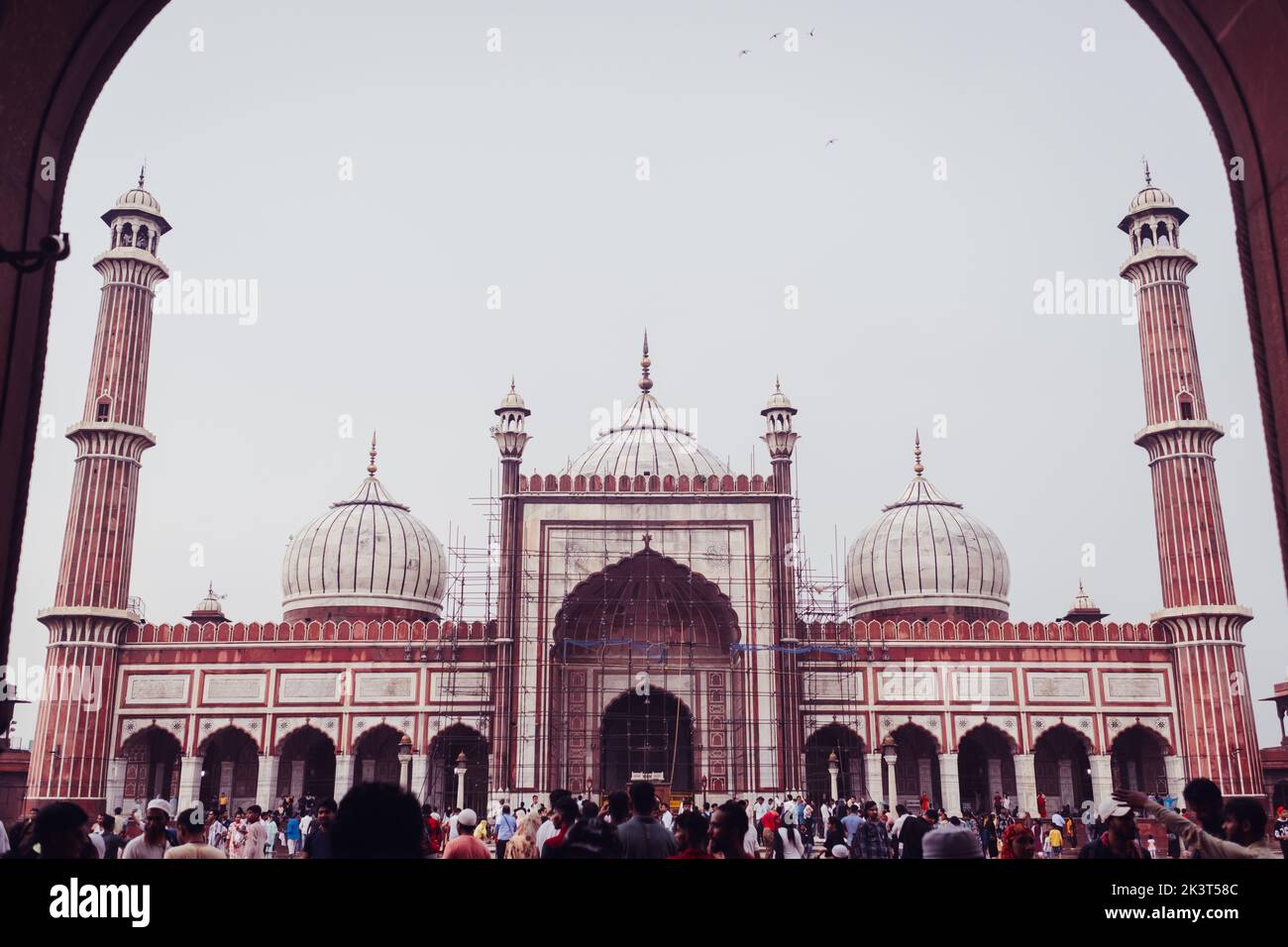 The Jama Masjid Of Delhi Is One Of The Largest Mosques In India Stock