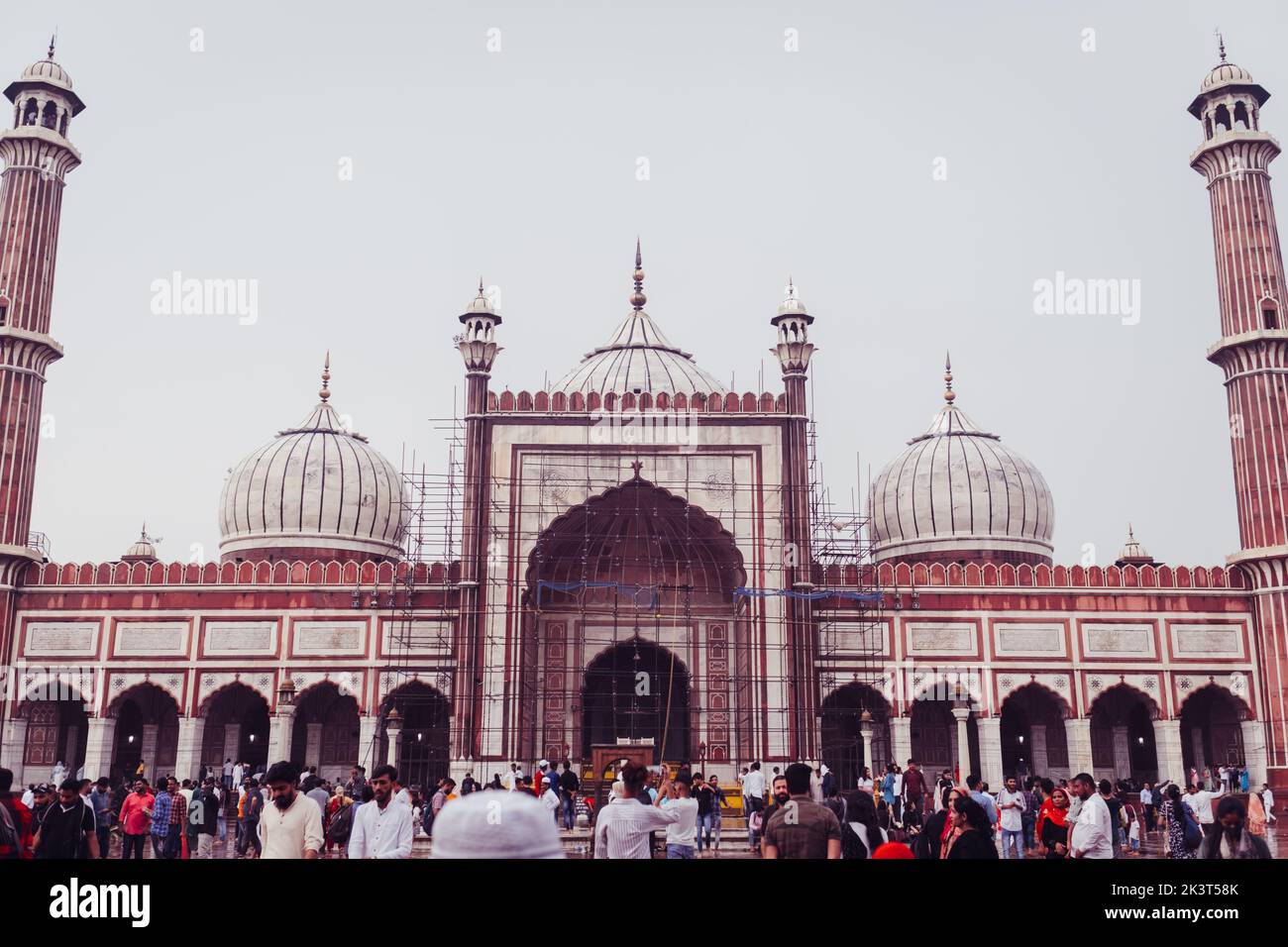 The Jama Masjid Of Delhi Is One Of The Largest Mosques In India Stock