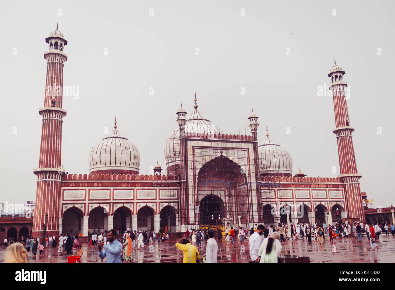 the Jama Masjid of Delhi is one of the largest mosques in India Stock ...