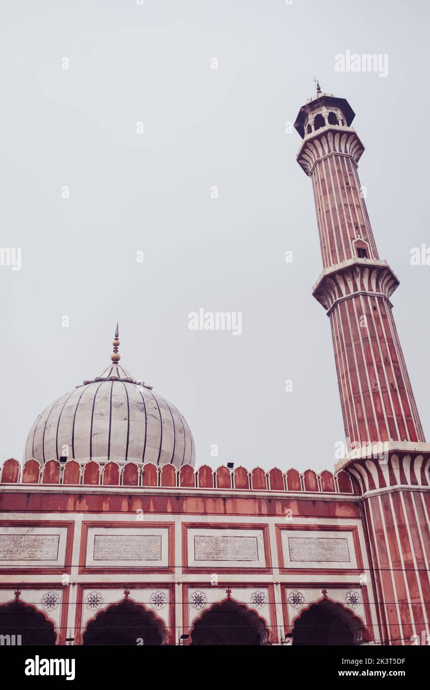 The Jama Masjid Of Delhi Is One Of The Largest Mosques In India Stock