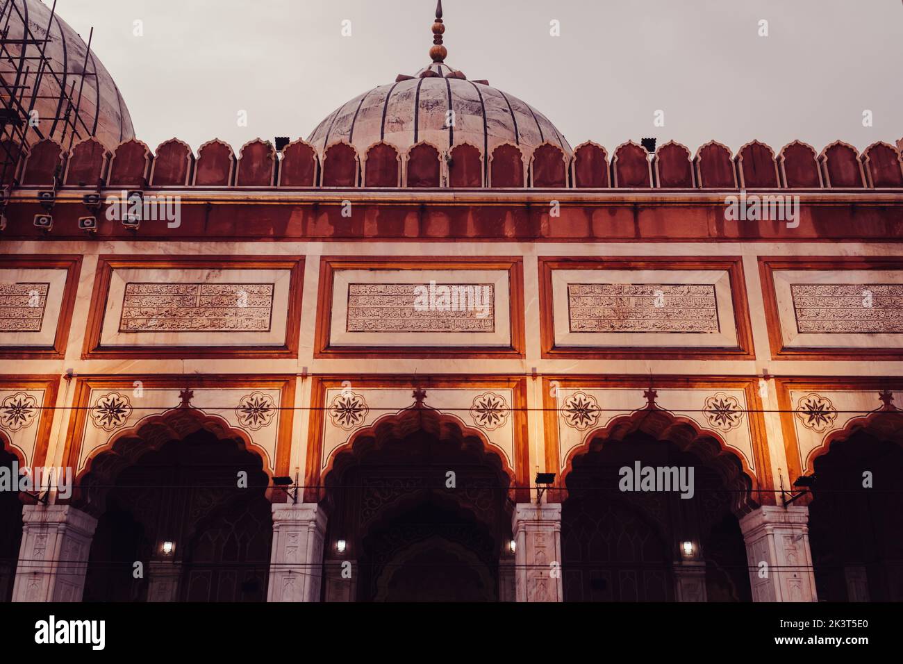 The Jama Masjid Of Delhi Is One Of The Largest Mosques In India Stock