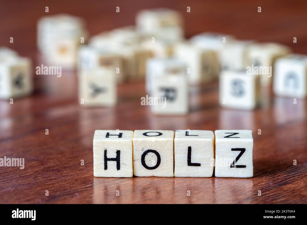 The word wooden letters isolated Stock Photo - Alamy