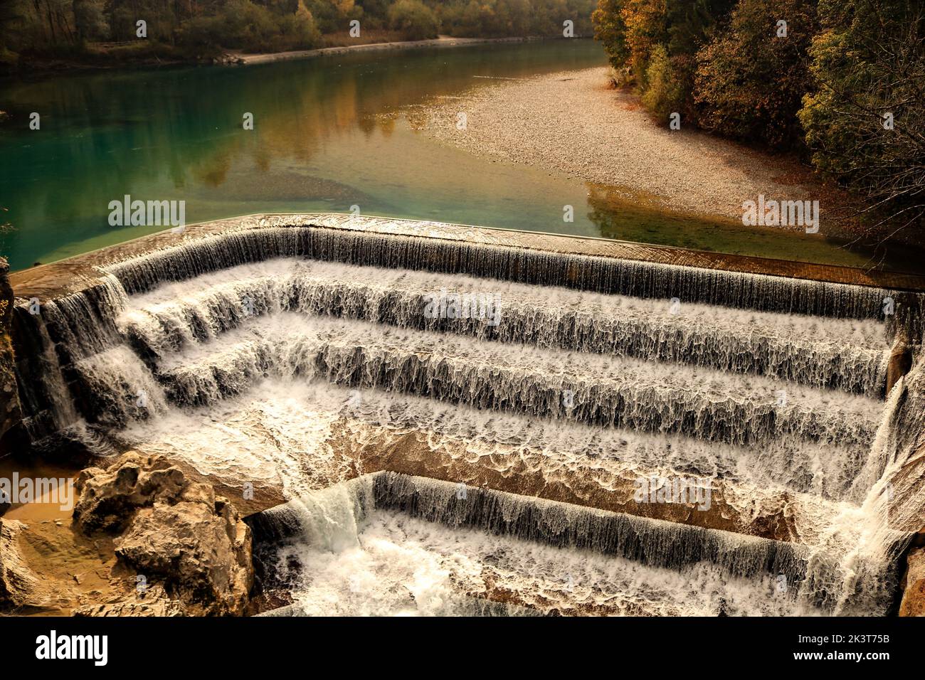 The beautiful landscape of Lechfall waterfall Stock Photo - Alamy