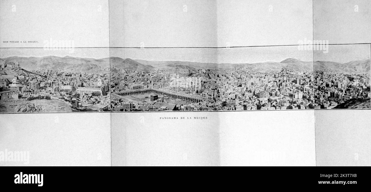 Saudi Arabia Historical Panorama Of Makkah Stock Photo - Alamy