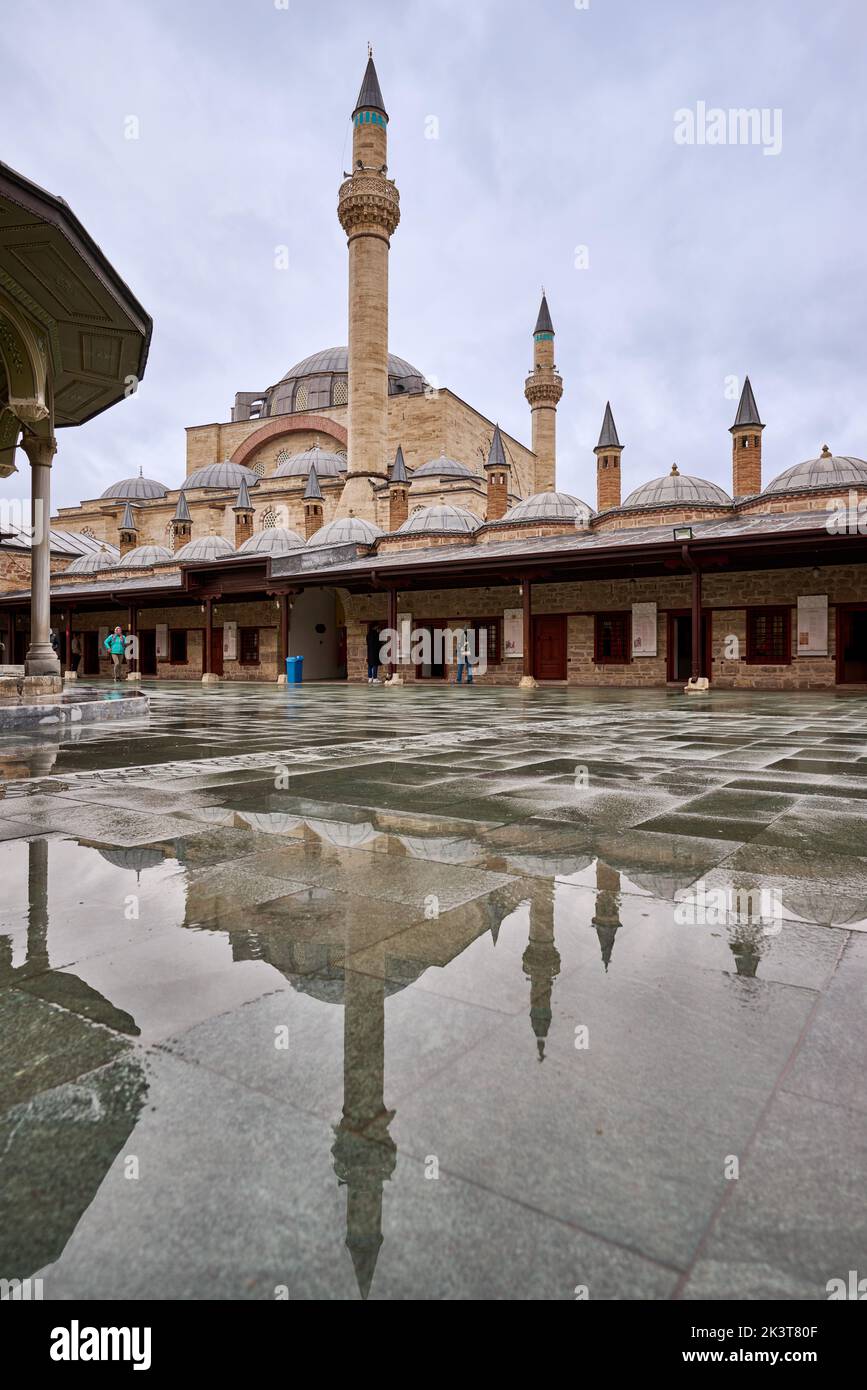 Mausoleum and museum of Mevlana Rumi, Hazreti Mevlana, Konya, Turkey ...
