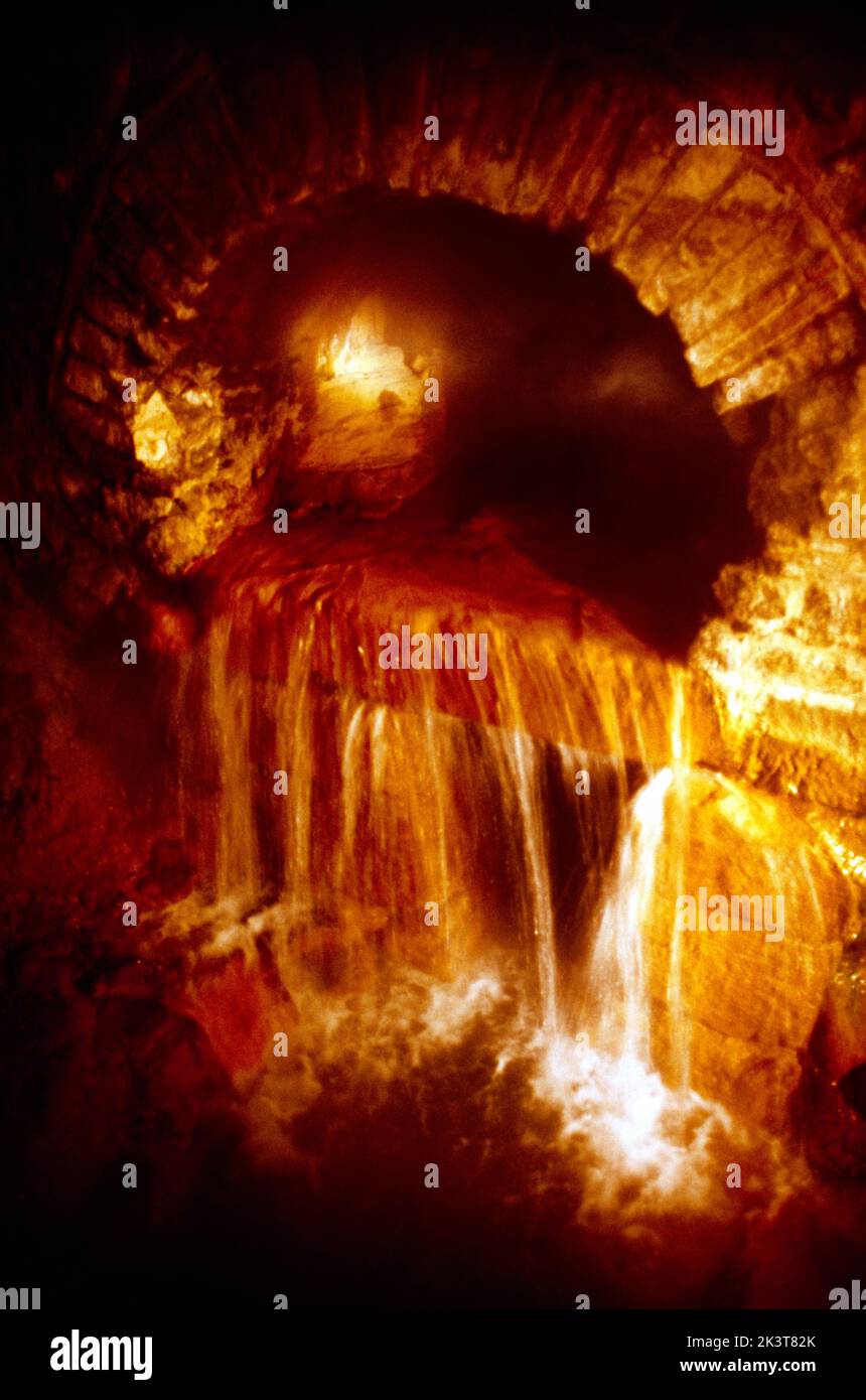 Bath Somerset England Underground Hot Spring at Roman Baths Stock Photo ...